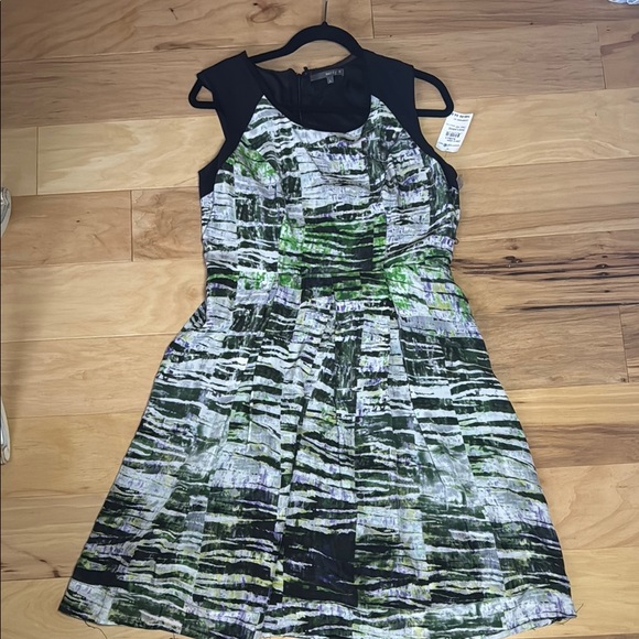 Matty M | Dresses | Matty M Black And White Halter Fit And Flare Mini ...